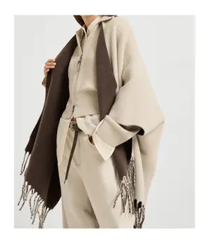 Brunello Cucinelli Fringe-detail Poncho