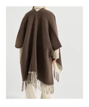 Brunello Cucinelli Fringe-detail Poncho