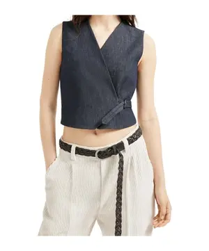 Brunello Cucinelli Cotton Wrap Waistcoat