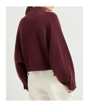 Brunello Cucinelli High-neck Balloon-sleeve Jacket