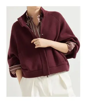 Brunello Cucinelli High-neck Balloon-sleeve Jacket