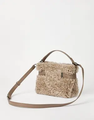 Brunello Cucinelli Shearling Mini Bag