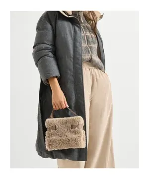 Brunello Cucinelli Shearling Mini Bag