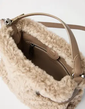 Brunello Cucinelli Shearling Mini Bag