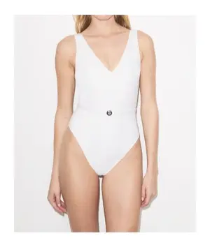 Tory Burch Belted One Piece Swimsuit