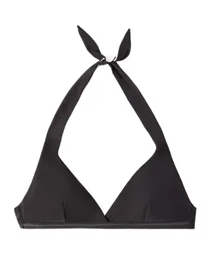 Brunello Cucinelli Monili Chain-embellished Halterneck Bikini Top - Brown