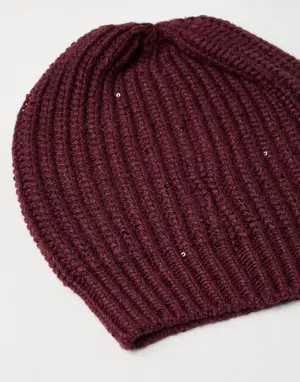 Brunello Cucinelli Ribbed Sequin Beanie