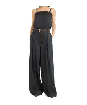 Brunello Cucinelli Flannel Jumpsuit - Dark Gray