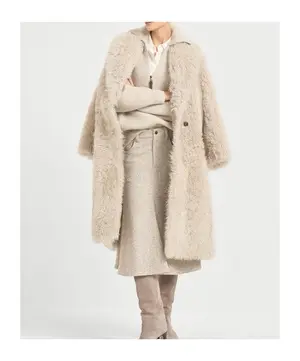 Brunello Cucinelli Double-breasted Shearling Coat