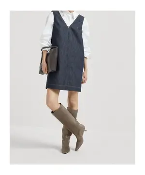 Brunello Cucinelli Denim Mini Dress