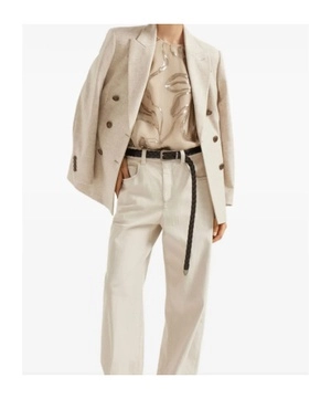 Brunello Cucinelli Floral Sequin Embellished Silk Top