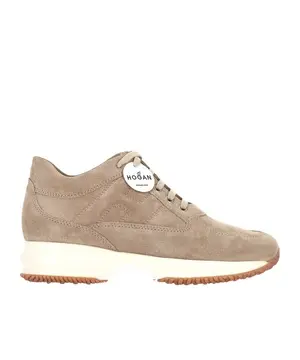Hogan Round-toe Lace-up Sneakers