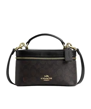 COACH Zippered Shoulder Bag - Black