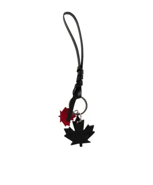 Dsquared2 Maple Leaf Keychain - Black
