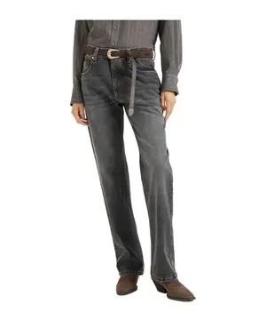 Brunello Cucinelli Belt-loops Jeans - Black