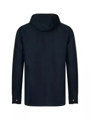 Kiton Hooded Button-up Shirt