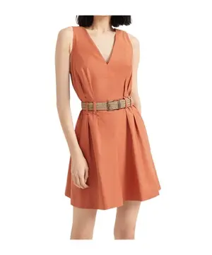 Brunello Cucinelli Belted Mini Dress - Multicolor