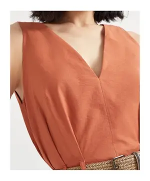 Brunello Cucinelli Belted Mini Dress