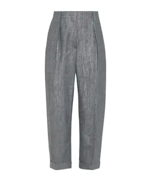 Brunello Cucinelli Pleated Twill Trousers - No