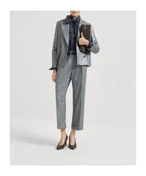 Brunello Cucinelli Pleated Twill Trousers