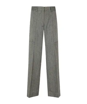 FORTE_FORTE Casual Trousers With Belt Loops - Black