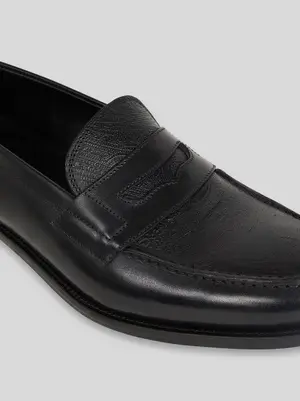 Etro Leather Loafers With Paisley Detail