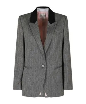FORTE_FORTE Single-breasted Blazer - Black