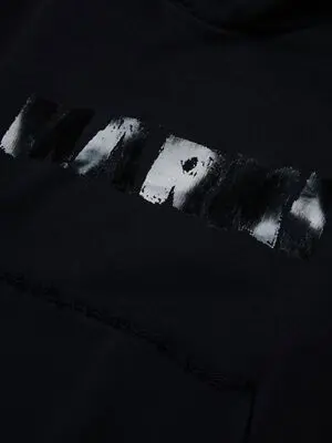 Marni Logo-print Frayed Hoodie