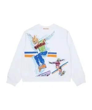 Marni Graphic-print Sweatshirt - White