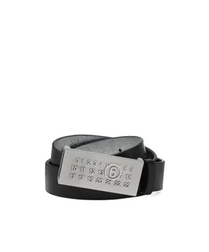 MAISON MARGIELA Numeric Buckle Leather Belt