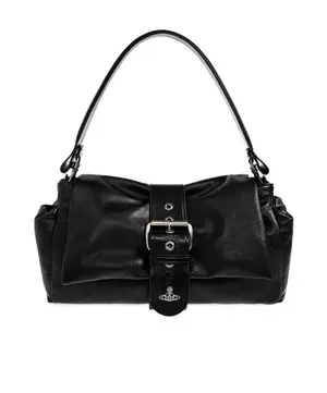 VIVIENNE WESTWOOD Hazel Buckled Orb-plaque Tote Bag - Black