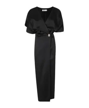 Raquel Diniz V-neck Dress - Black