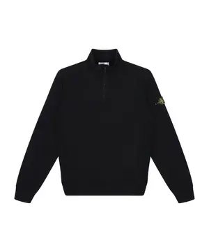Stone Island Logo-detail Sweatshirt - Black