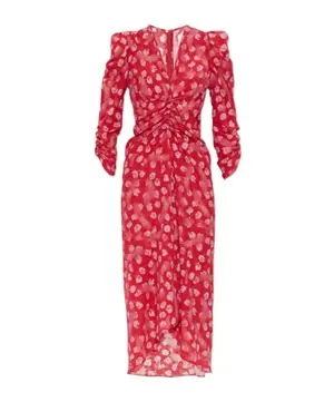 Isabel Marant Étoile V-neck Short-sleeve Dress - Red