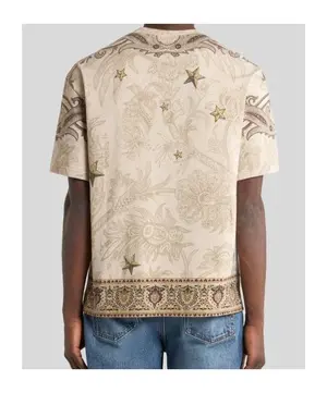 Etro Cotton-jersey T-shirt With Placed Pegaso-print