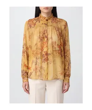 FORTE_FORTE Long-sleeved Printed Shirt