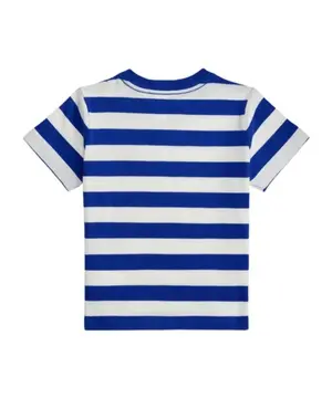 Polo Ralph Lauren Striped Cotton T-shirt With Logo