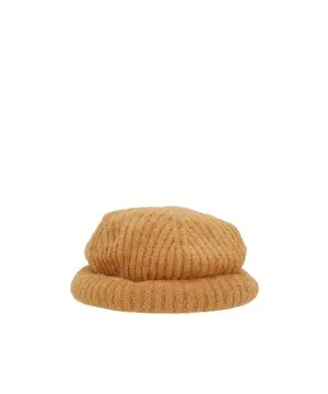 Loro Piana Ribbed Knit Hat - Beige