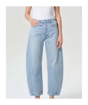 AGOLDE Barrel Leg Faded Wash Jeans