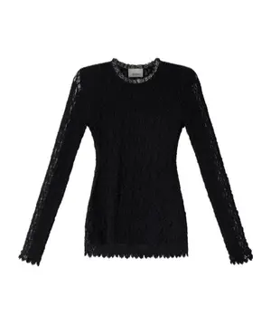 Isabel Marant Étoile Stretch Lace Top - Black