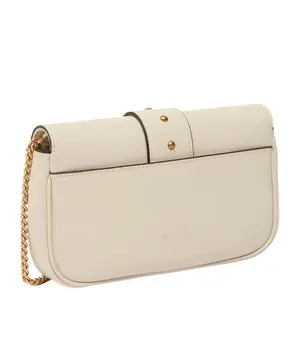Pinko Love Birds Leather Shoulder Bag
