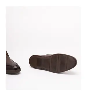 Santoni Almond Toe Slip-on Loafers