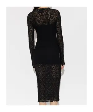 Isabel Marant Étoile Round Neck Long Sleeve Dress