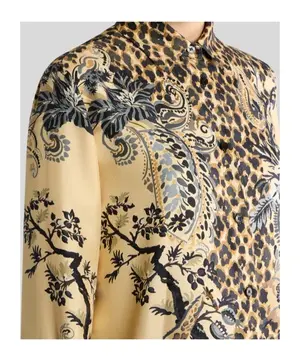 Etro Silk Shirt With Place Leopard Print