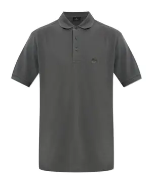 Etro Short-sleeved Polo Shirt - Grey