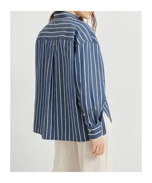 Brunello Cucinelli Striped Poplin Shirt