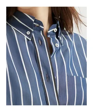 Brunello Cucinelli Striped Poplin Shirt