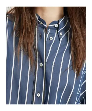 Brunello Cucinelli Striped Poplin Shirt