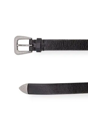 Brunello Cucinelli Metal-buckle Leather Belt