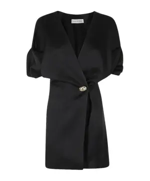 Raquel Diniz V-neck Dress - Black